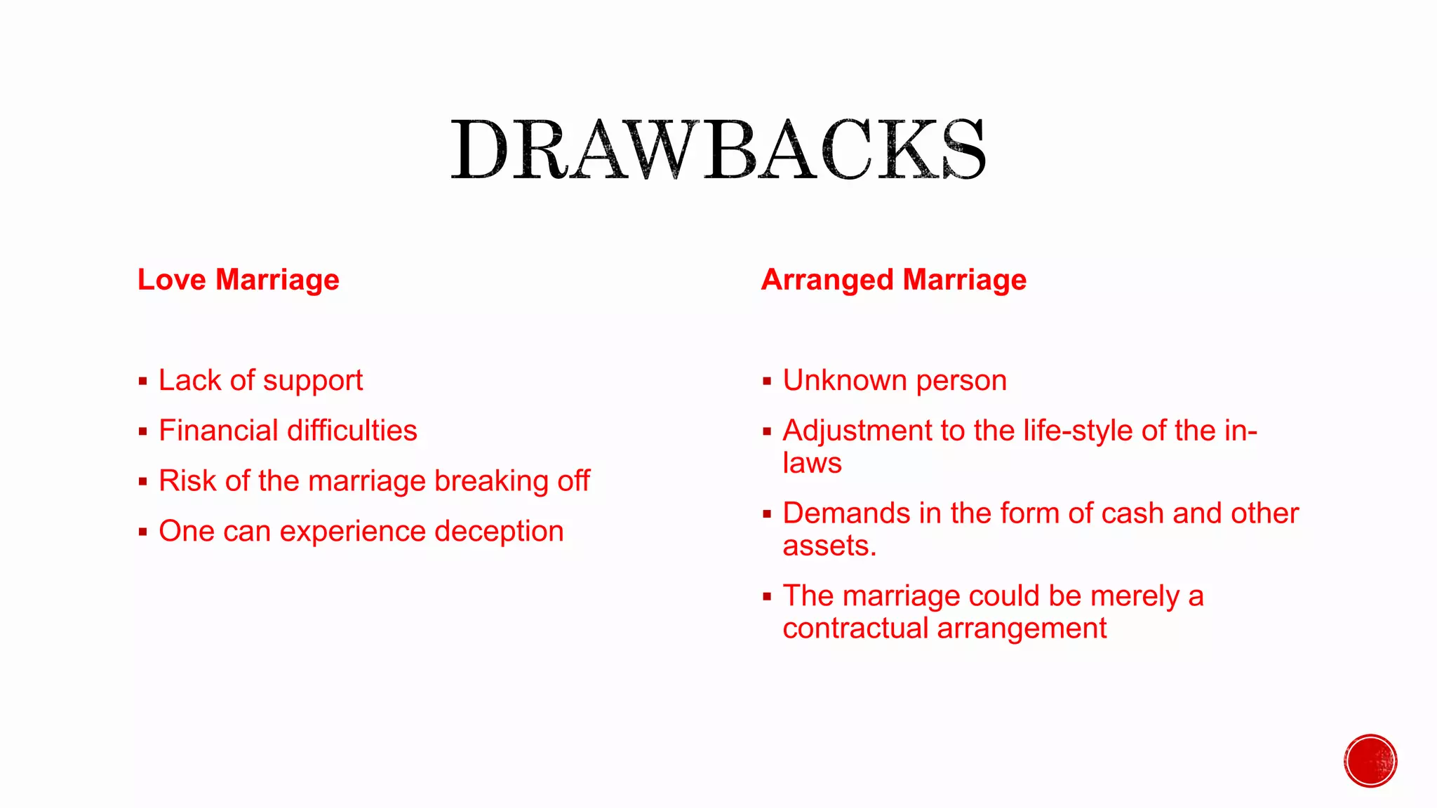 Love marriage-vs-arranged-marriage | PPTX