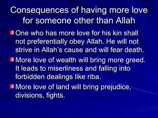 Love of Allah (SWT) | PPT