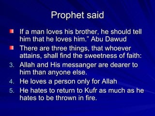 Love of Allah (SWT) | PPT