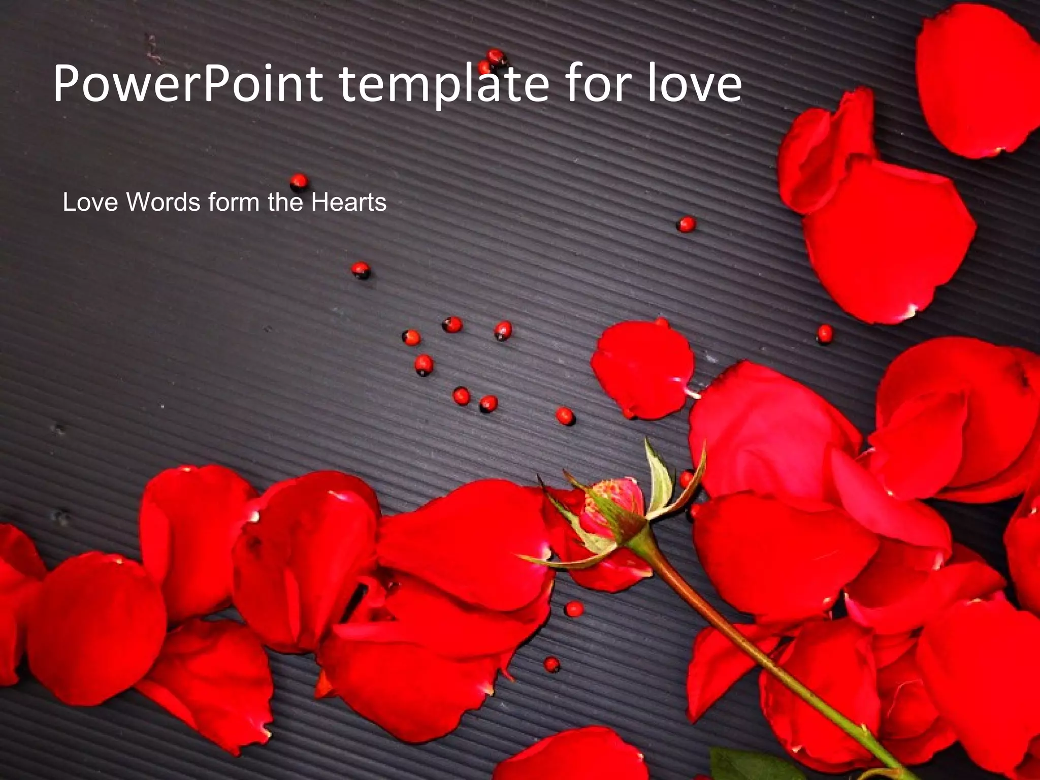 PowerPoint template for love | PPT
