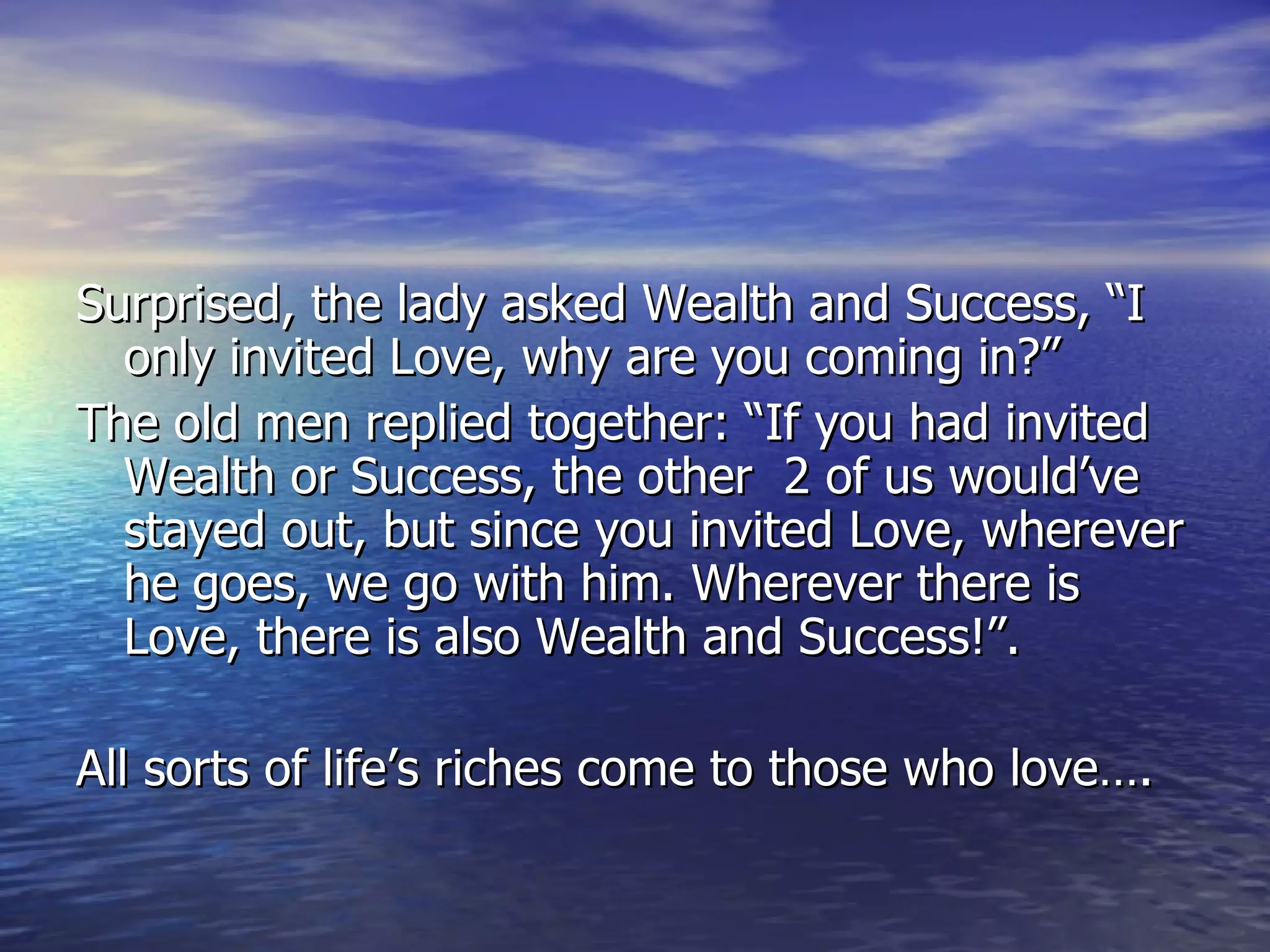 Love, Wealth & Success 1 | PPS
