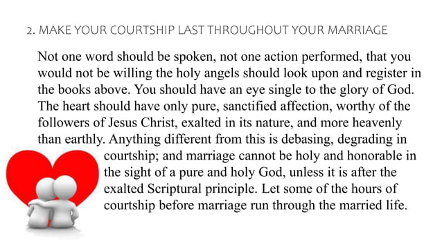 Love and courtship.pptx | Christianity | Religion & Spirituality
