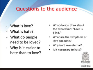 Love and hate | PPTX