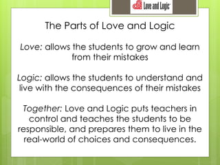 Love And Logic For Teachers