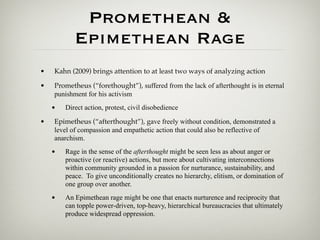 Love and Rage: Exploring Anarchist Theory and Pedagogy | PPT