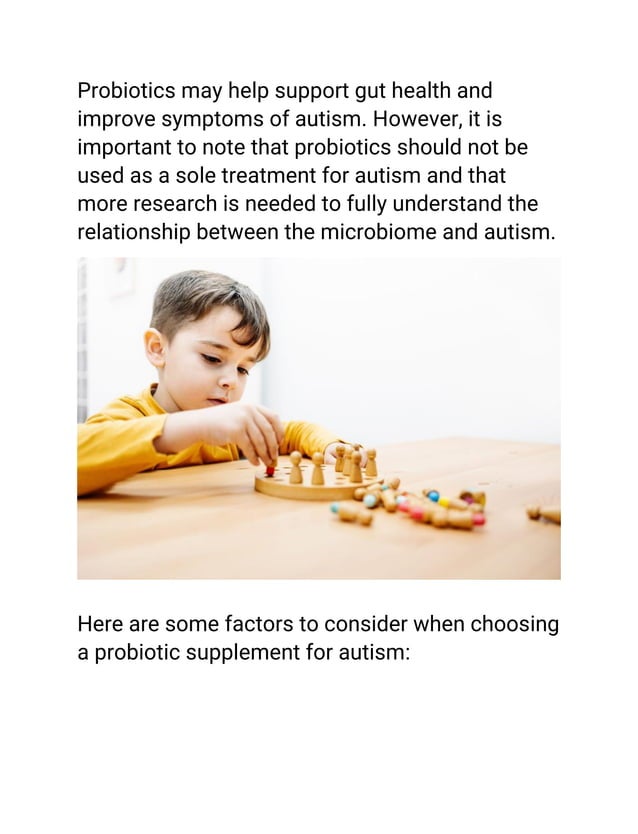 Does Love Biome USA Best Probiotic Supplement For Autism? | PDF