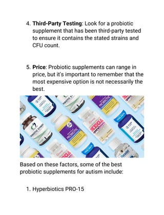 Does Love Biome USA Best Probiotic Supplement For Autism? | PDF