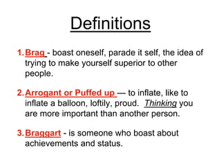 Love "does not" Brag | PPT