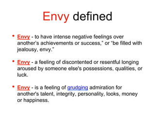 Love "does not" Envy | PPTX | Christianity | Religion & Spirituality