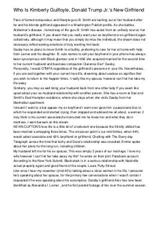 Who Is Kimberly Guilfoyle, Donald Trump Jr.'s New Girlfriend