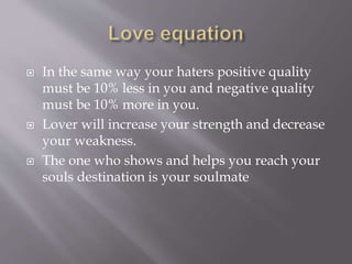 Love equation | PPTX