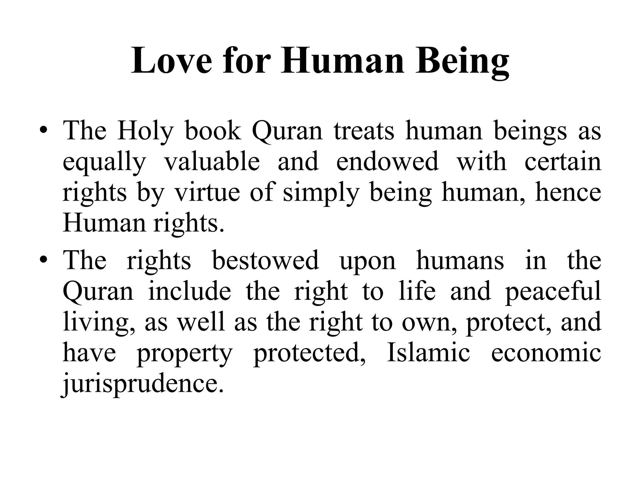 Love for Human being, Animal and Plant Life | PPTX