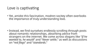 Love in modern society between faith and trust | PPTX