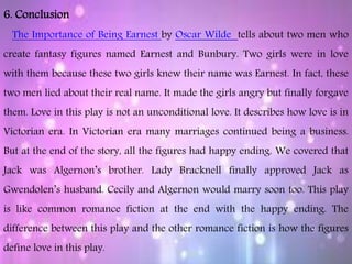 "The Importance of Being Earnest" analysis | PPT