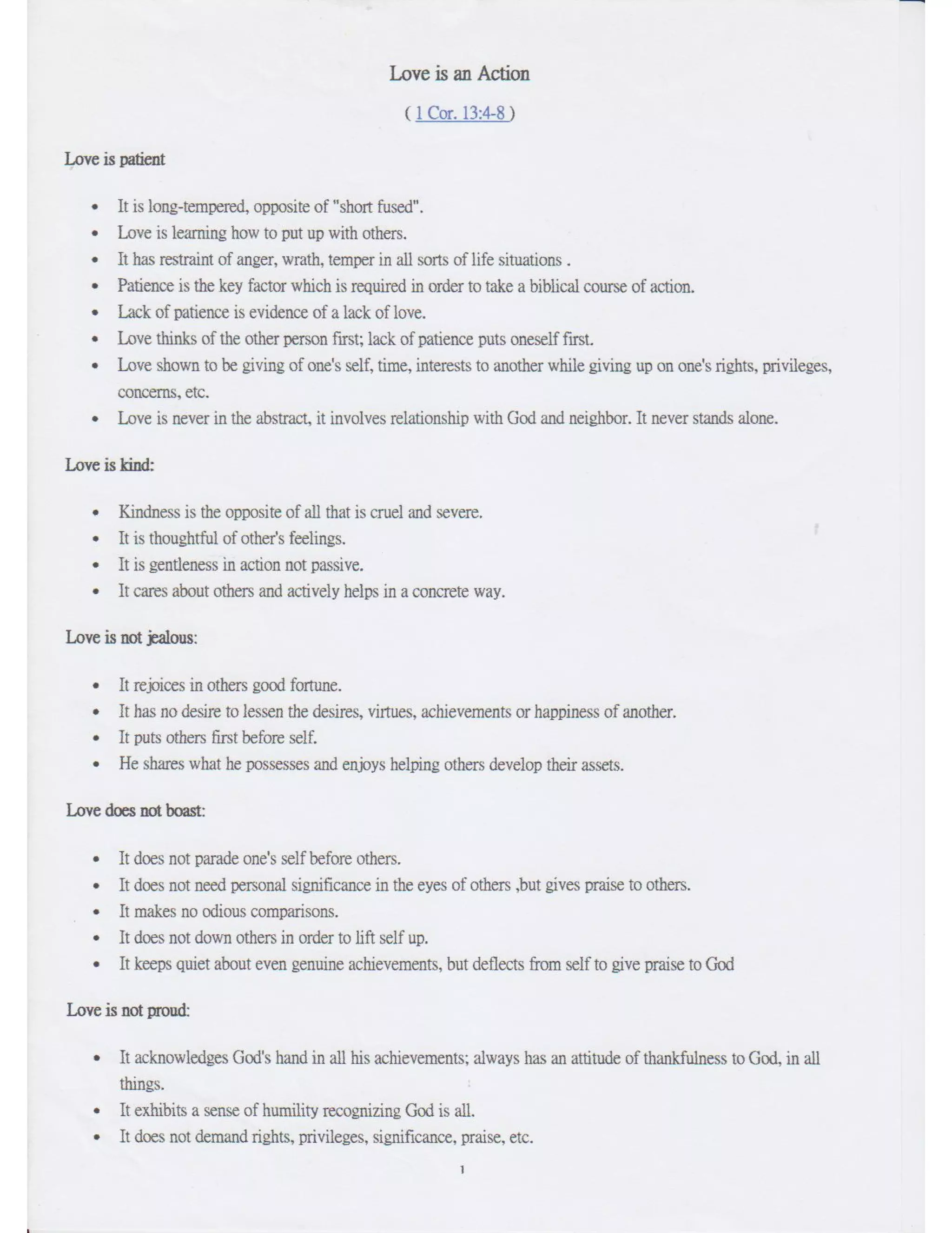 Love Is Action | PDF