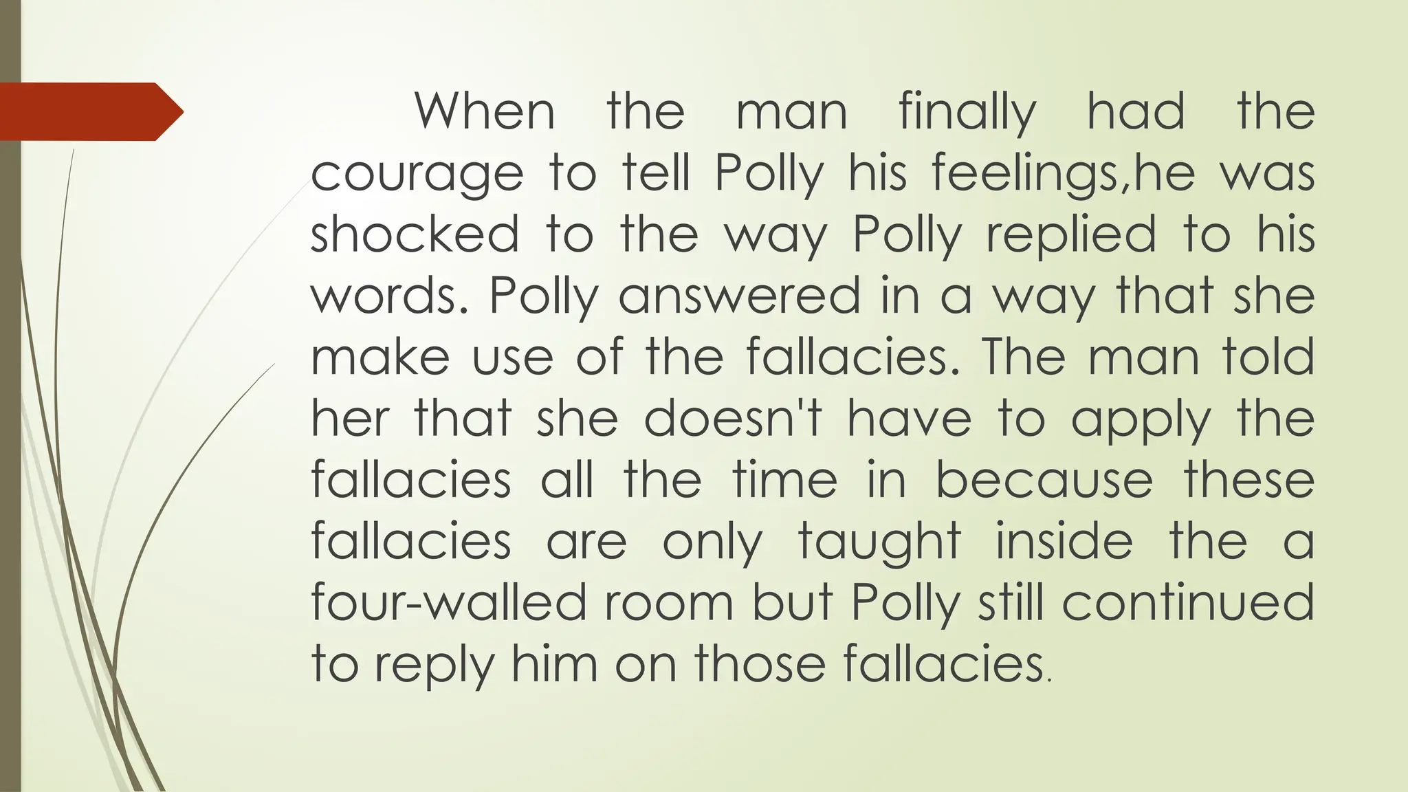 LOVE IS A FALLACY.pptx English for Academic | PPTX