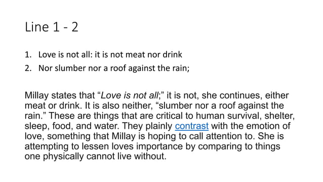 Love is not all (sonnet xxx) | PPT