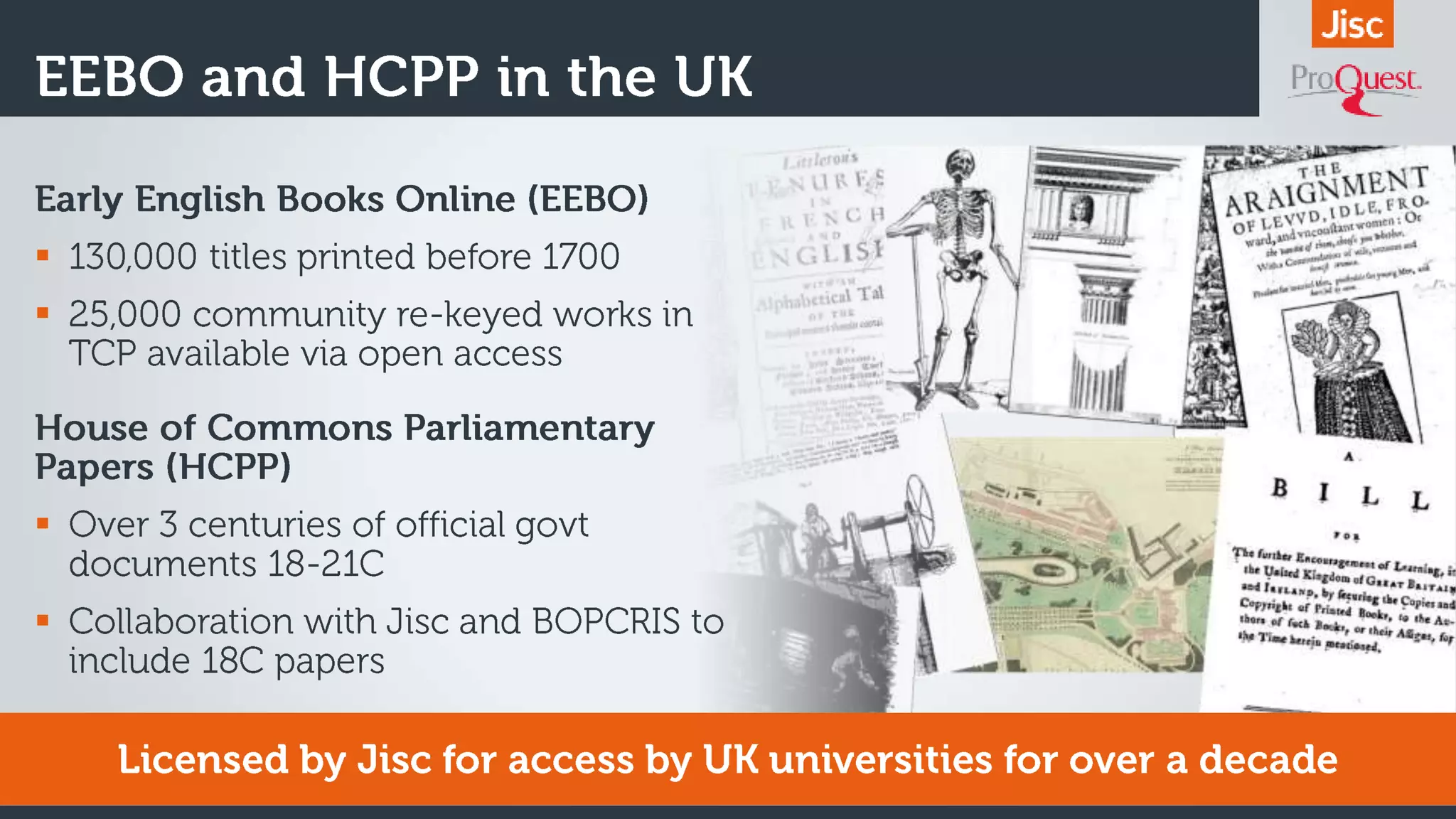 Impacts of digital collections: EEBO and House of Commons Parliamentary ...