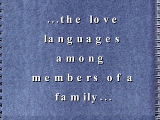 Love Languages (Tagalog) | PPT