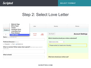 Love Letter Writing From Scripted | PPTX