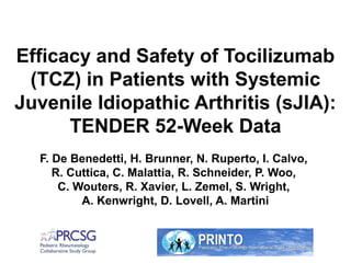 Current Clinical Trials in SJIA & MAS - Dr. Daniel Lovell | PPT