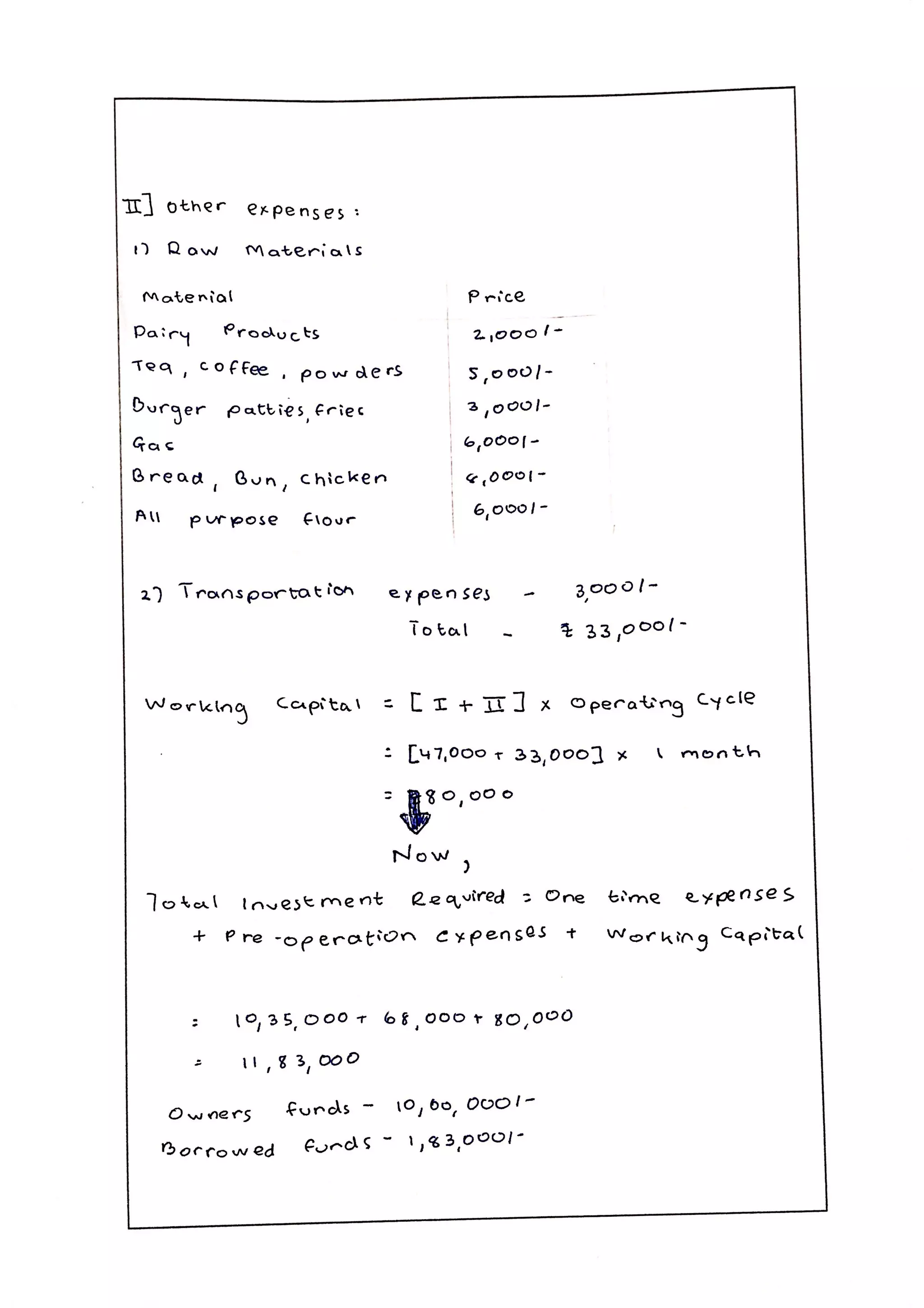 Lovell's fast food Class 12 Entrepreneurship Project Business Plan with ...