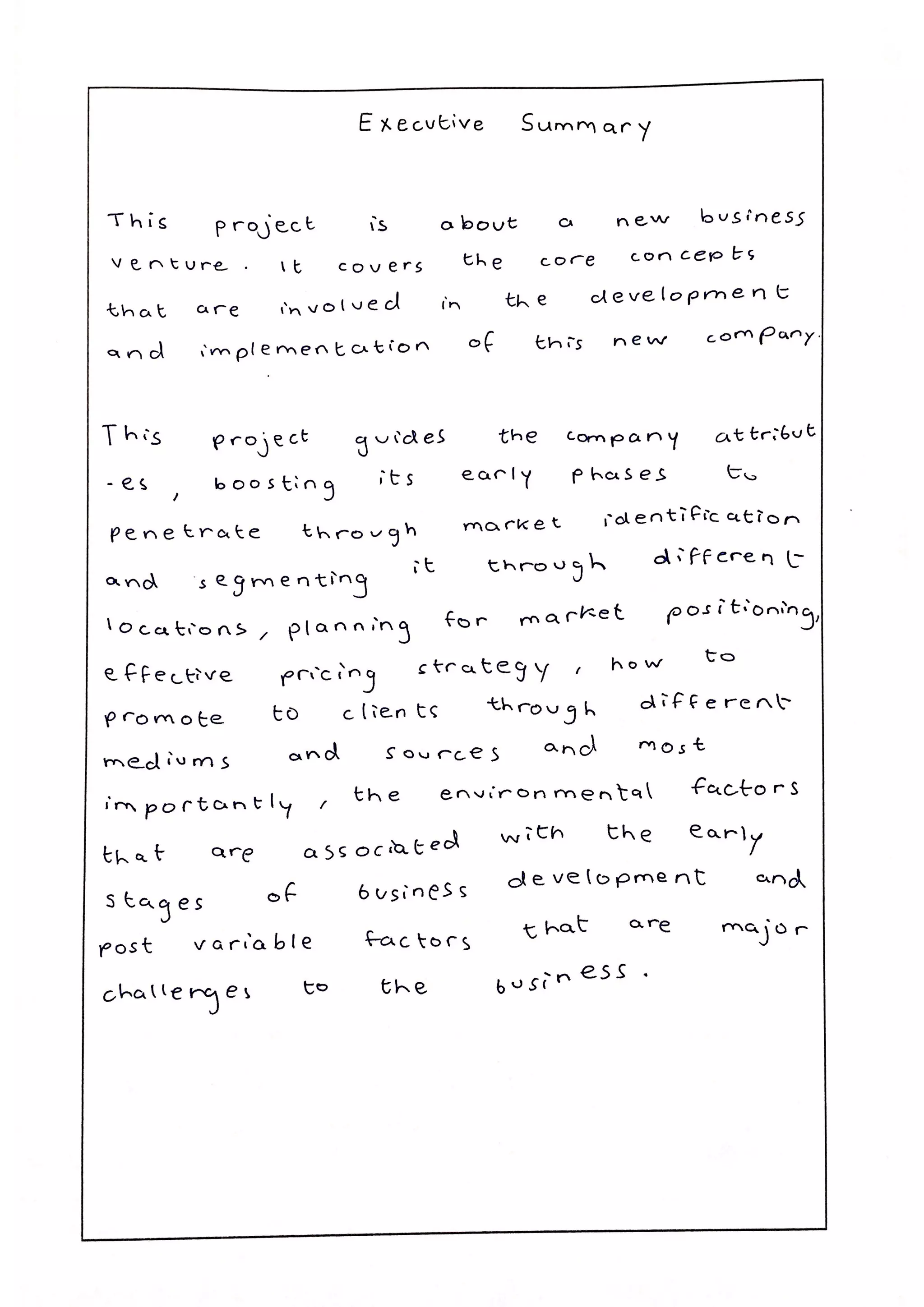 Lovell's fast food Class 12 Entrepreneurship Project Business Plan with ...