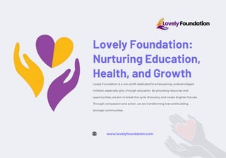 NGO Working For Education In India | Lovely Foundation | PPT