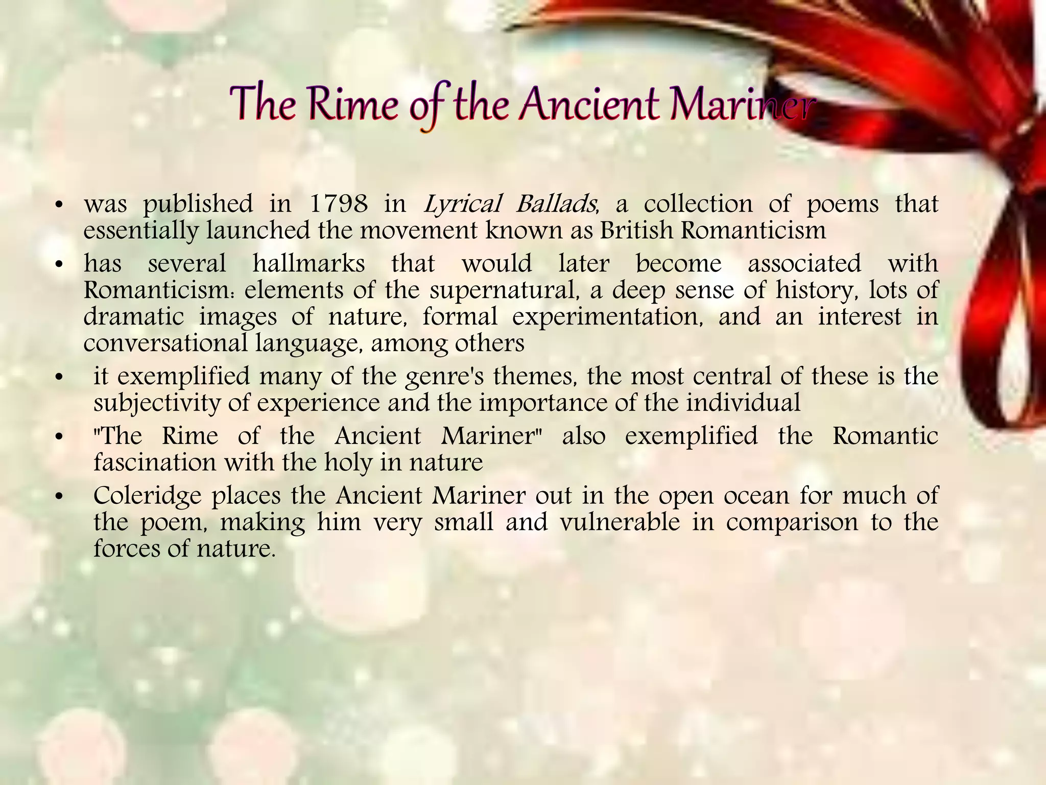 rime of ancient mariner | PPT
