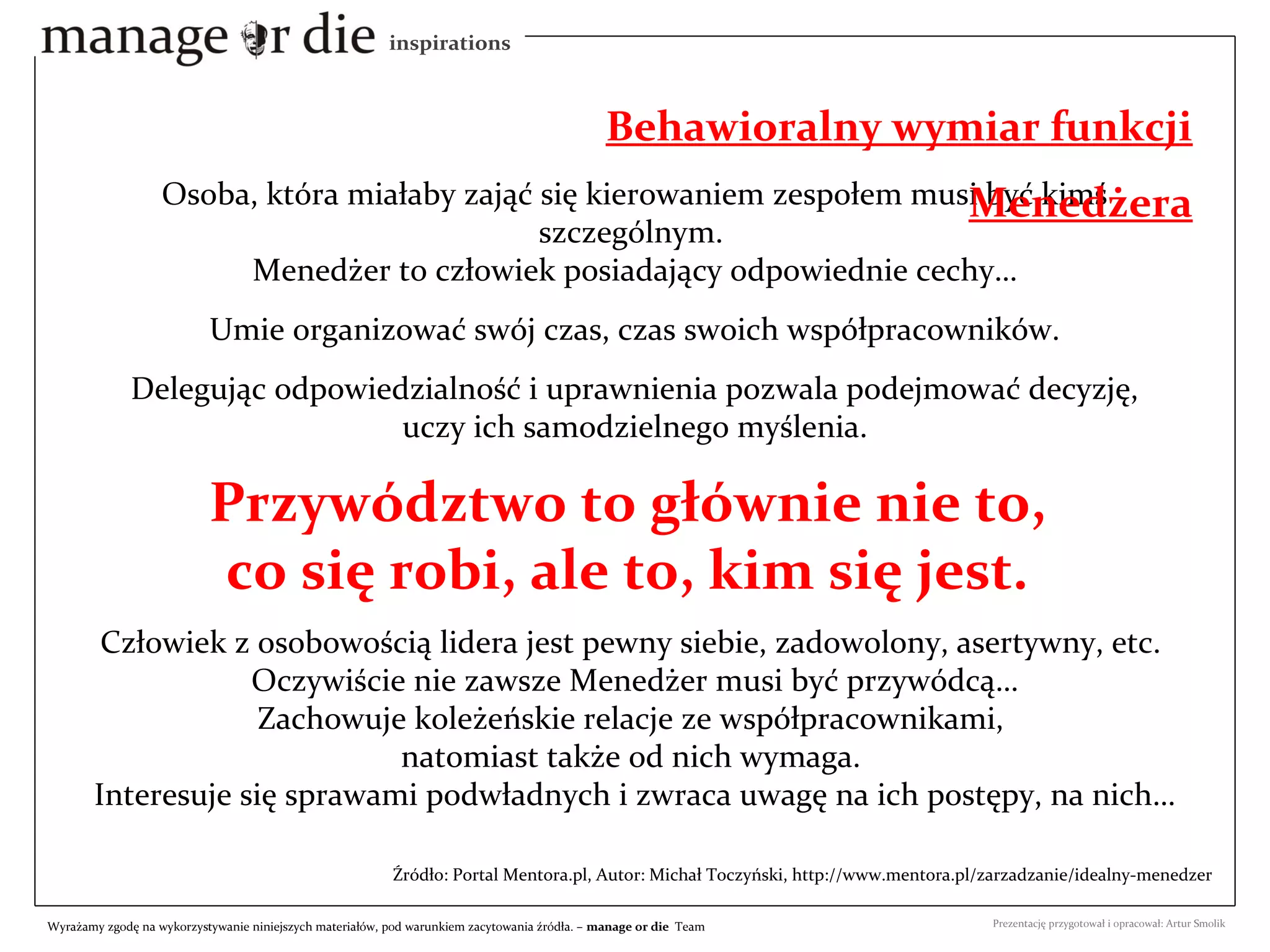 Miłość a Zarządzanie / Love and Management - part 1 PL - Manage or Die ...