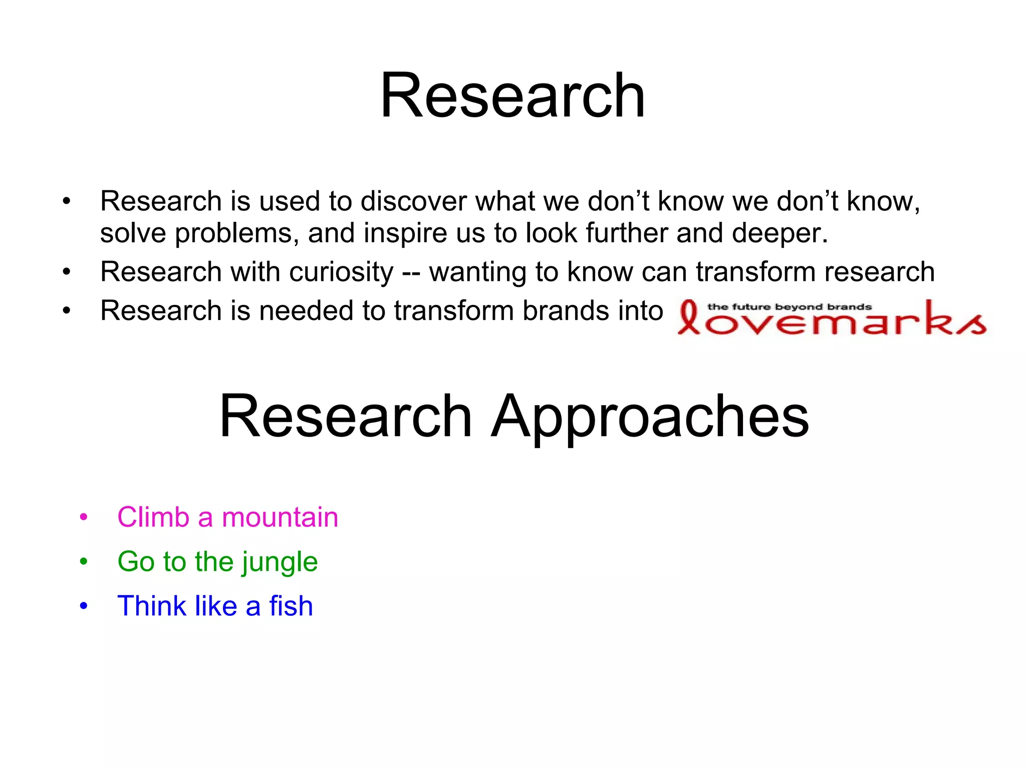 Lovemarks Presentation | PPT