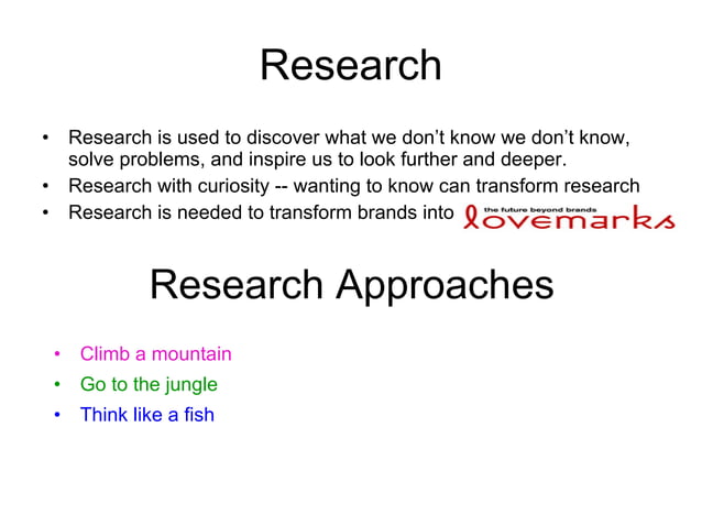 Lovemarks Presentation | PPT