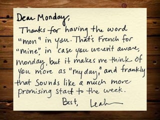 Love monday julia | PPTX