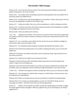 One Another - How? | PDF