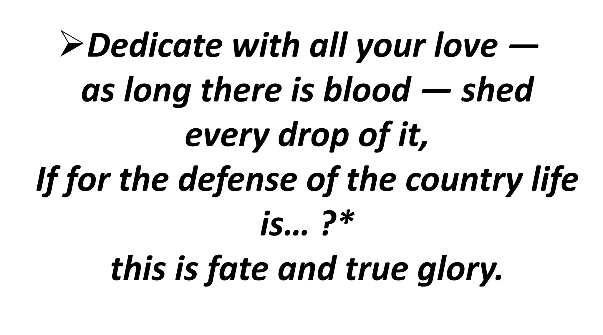 Love of country | PPTX