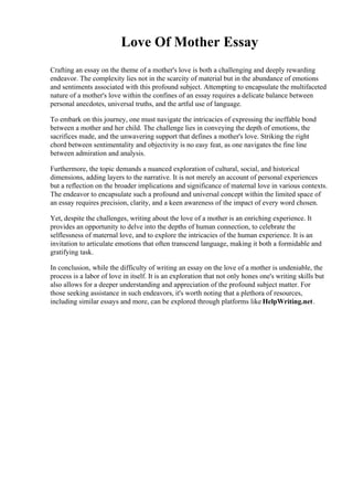 Love Of Mother Essay.pdf