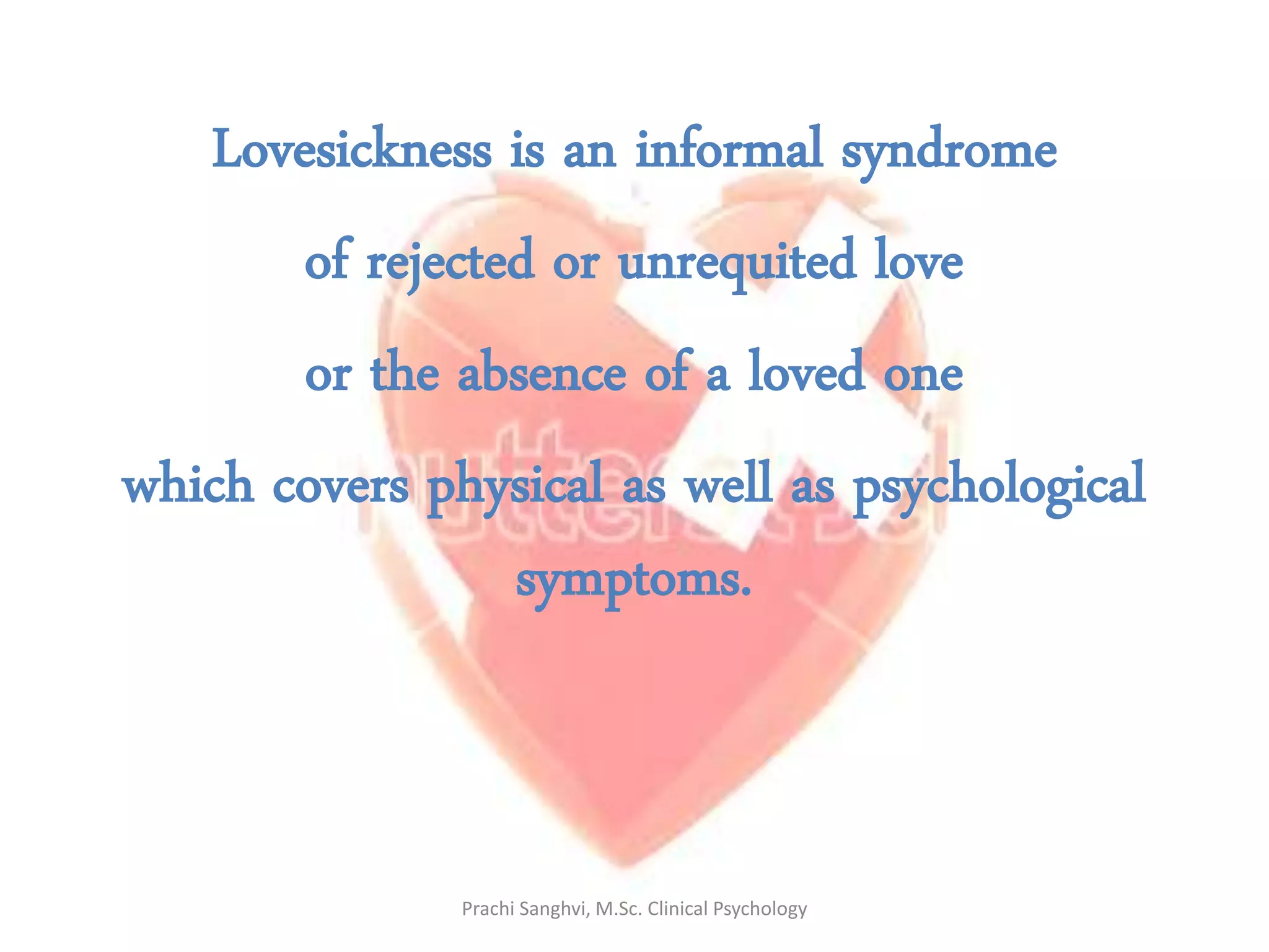 Lovesickness | PPT
