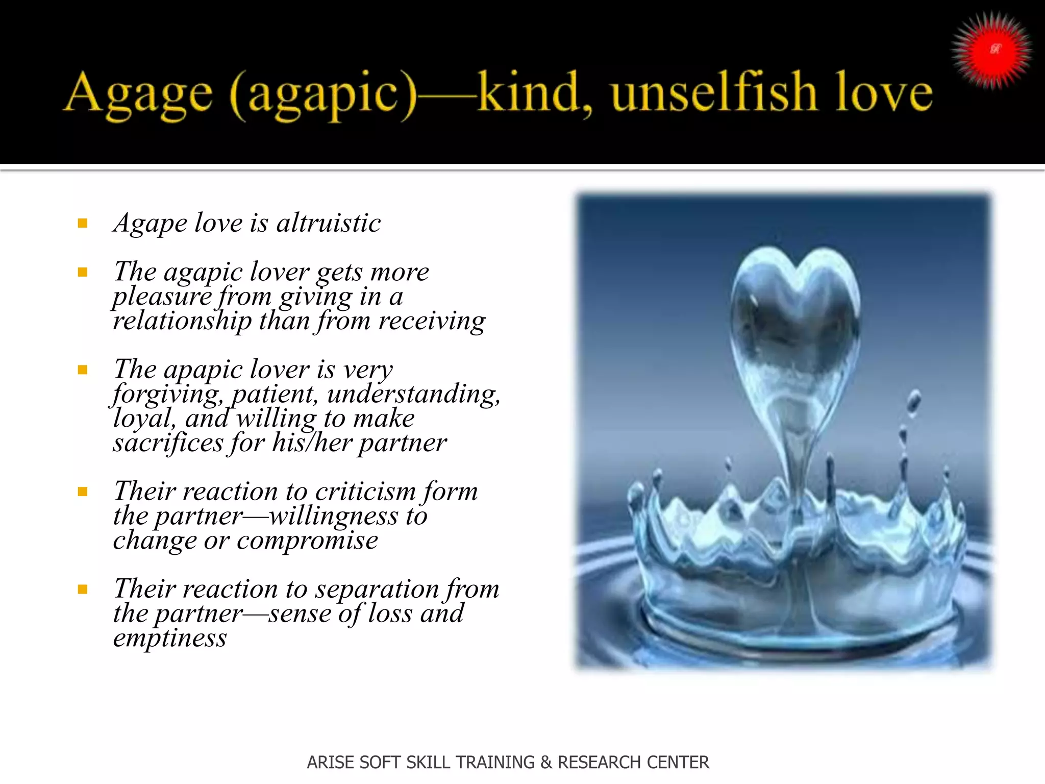Love = six styles of love | PPSX