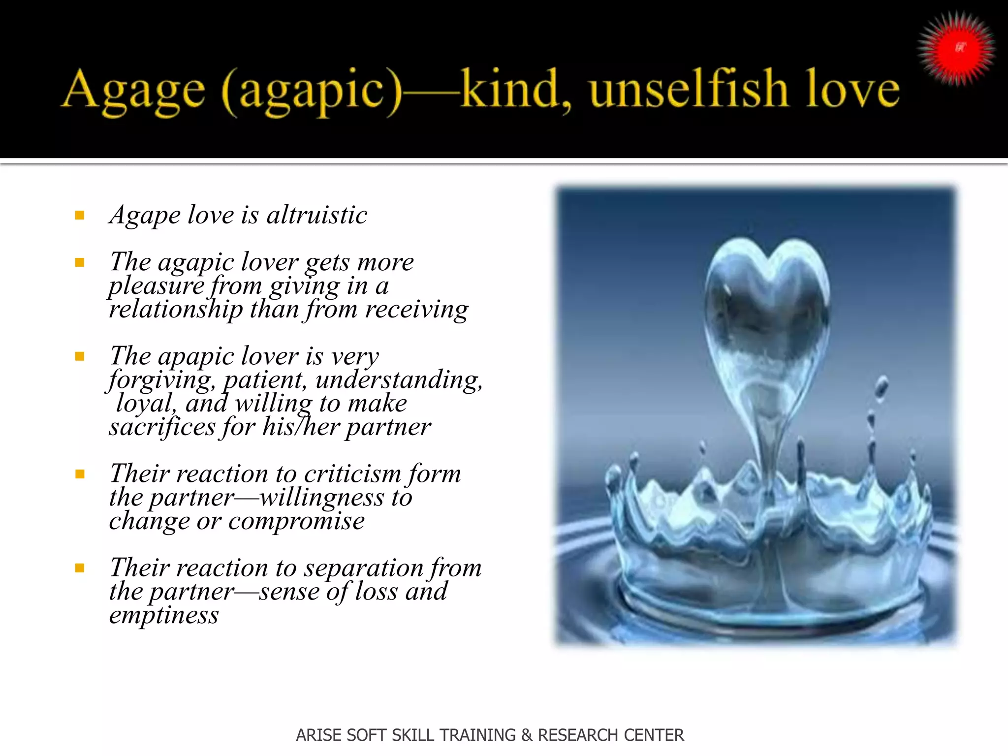 Love = six styles of love | PPSX