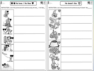 Loves likes doesn't like | PPTX