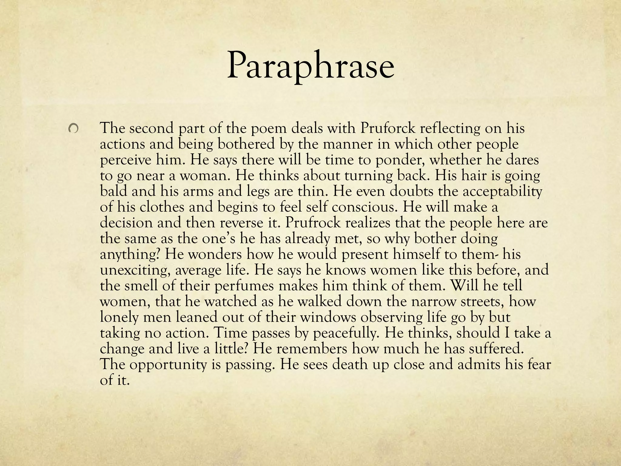 Lovesong of j alfred prufrock | PDF