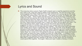 Love story analysis | PPTX | Music Video | Genres