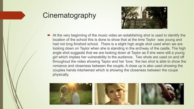 Love story analysis | PPTX | Music Video | Genres