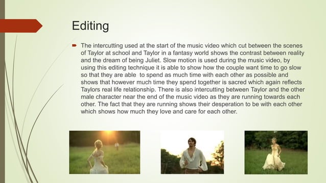Love story analysis | PPTX | Music Video | Genres