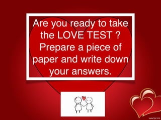 Love test | PDF