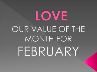 Love values assembly | PPTX