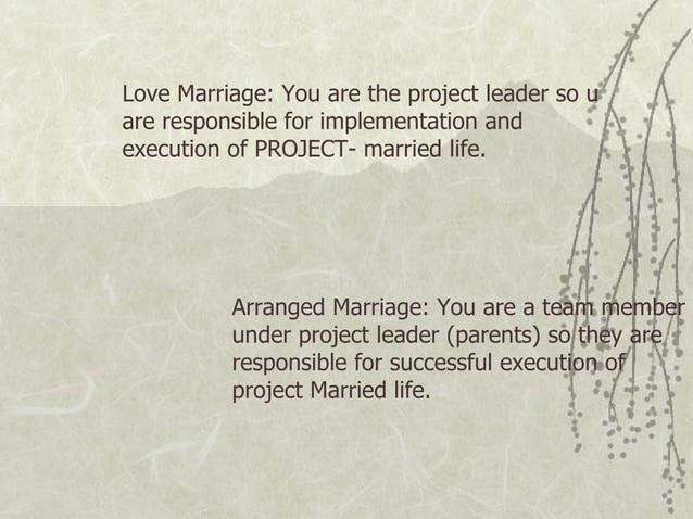 Love Vs Arranged Marriage | PPT