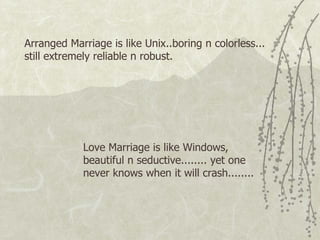 Love Vs Arranged Marriage | PPT