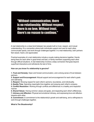 Love vs Relationship vs Situationship_ A Guide to a Happier and ...