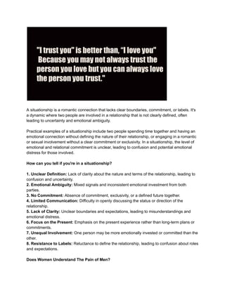 Love vs Relationship vs Situationship_ A Guide to a Happier and ...